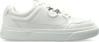 Ferragamo Homme, Chaussures, Blanc, Taille: 39 EU Seth Leather Baskets