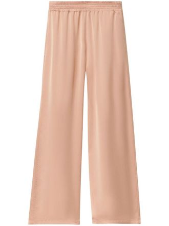 Fabiana Filippi pantalon en satin à coupe ample - Rose