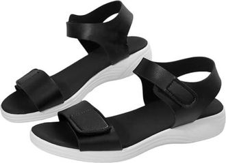 Generic Chaussures plates décontractées pour femmes, sandales dété à la pour dames Chausson Chaud Charentaise (Black, 39)