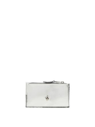 Alexander McQueen Alexander McQueen Portemonnaie - Reflective Silver Wallet - Gr. unisize - in Wei&szlig; - f&uuml;r Damen