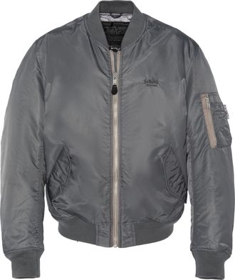 Schott NYC Herren Macampsrs-Pewter-l Jacke, grau, L