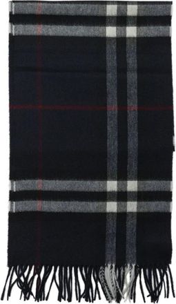 Burberry Homme, Accessoires, Noir, Taille: ONE Size &Eacute;charpe Cashmere Check Noire