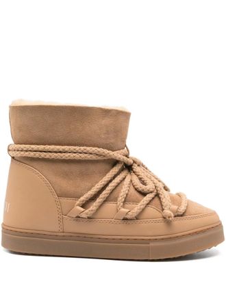 INUIKII bottines &agrave; d&eacute;tails en dentelle - Tons neutres