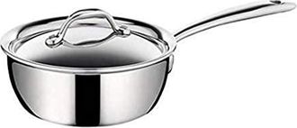 Lagostina Accademia Lagofusion 01111616 Sauciere 16 cm (1,3 l) + Deckel, Edelstahl 18/10, f&uuml;r alle Herde, auch Induktionsherde, robuster Griff