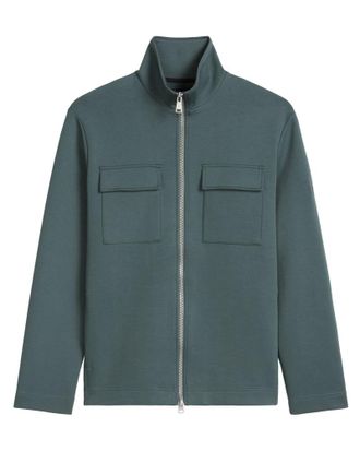 Marc O'Polo Jersey-Overshirt aus Bio-Baumwoll mit Zip, Regular Fit in