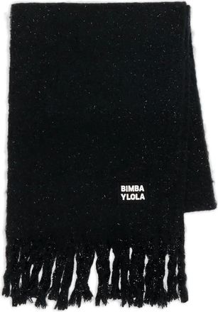 Bimba & Lola écharpe à franges - Noir
