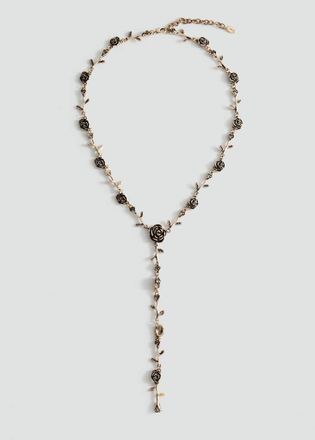 Mango Collier avec pendentif m&eacute;tallique or - Femme - Taille unique - MANGO