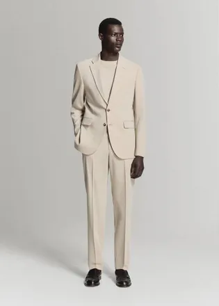 Mango Veste costume Mil&aacute;n slim-fit beige - Homme - 46 - MANGO MAN