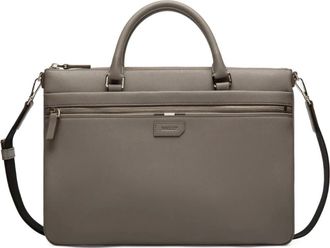 Bally porte-documents zippé en cuir - Gris