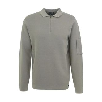 Genti Cool Dry Zip Polo - - Tops - Herren - Grau - S