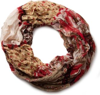 styleBREAKER Schlauchschal Loop mit Blumen Paisley Muster