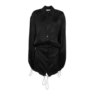 The Attico Chices Mini-Kleid - - Dresses - Damen - Schwarzk - XS
