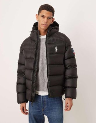 Polo Ralph Lauren Team USA Hawthorne - Veste en tissu ripstop - Noir