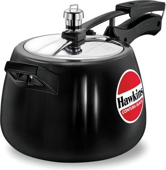 Hawkins CB40 Hard Anodised Schnellkochtopf, Aluminium, 4 liters, Schwarz