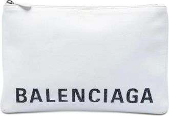 Balenciaga Sac pochette vintage Pre-owned - Femme - Pre-owned - Blanc - Taille: ONE Size