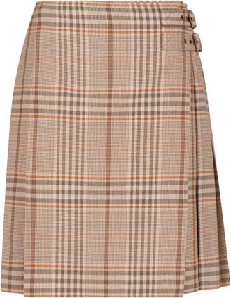 Burberry Midi Wool Skirt