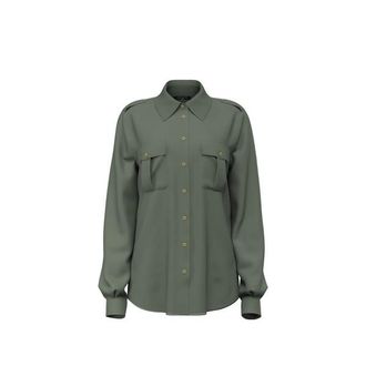 Guess Chemise Nori droit col classique