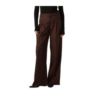 Gestuz Braune Recycelte Polyesterhose - - Trousers - Damen - Braun - M