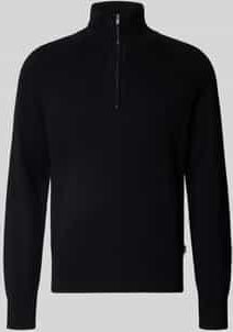 HUGO BOSS Pullover aus Wolle mit Troyerkragen Modell H-Fabio