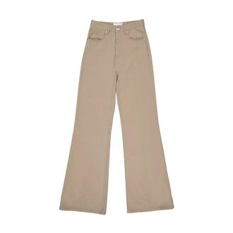 Ami Braune Flared High-Waist Hose - - Trousers - Damen - Braun - L