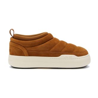 Moon Boot Suede Slip-On Sneakers - - Shoes - Damen - Braun - 37 EU