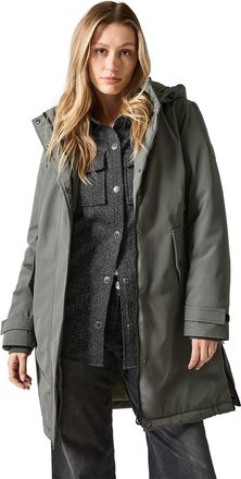 Cecil Damen B101037 Parka mit Abnehmbarer Kapuze, golden Khaki, XXL