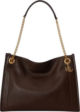 Ralph Lauren Bradley Medium Tote - Femme - Sacs - Brun - Taille: ONE Size