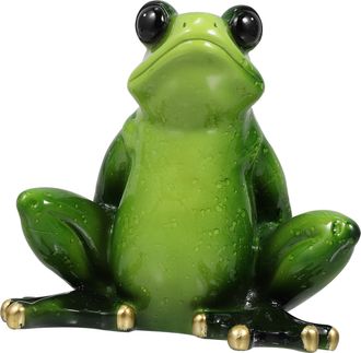 Amosfun Kreatives Multifunktionales Resin Weinregal Frosch Skulptur Dekorativer Flaschenhalter f&uuml;r K&uuml;che Bar und Wohnzimmer Vielseitig Einsetzbar als Weinflas