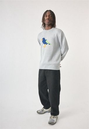Cleptomanicx Strickpullover mit gro&szlig;em Frontprint