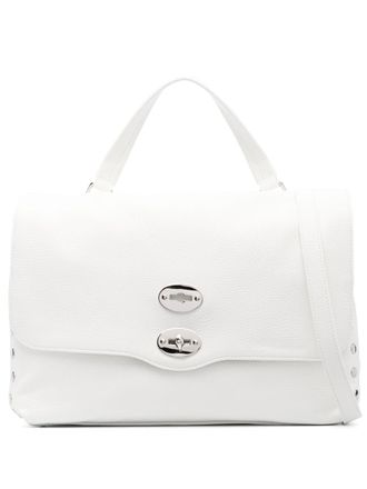 Zanellato sac cabas Postina &agrave; d&eacute;tails de clous - Blanc