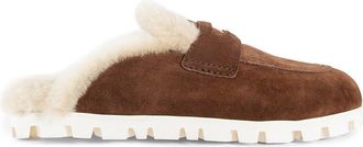 Miu Miu Penny Loafer Suede Mules