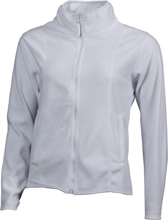 James & Nicholson Damen Girly Microfleece Jacket Jacke, Wei&szlig; (wei&szlig; White), 38 (Herstellergr&ouml;&szlig;e: L)