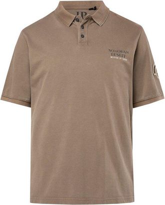 JP1880 Poloshirt Poloshirt Halbarm Piqu&eacute; Brustprint Vintage Look