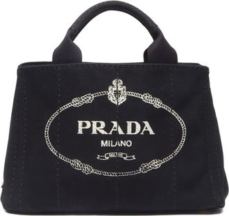 Prada sac à main Canapa (années 2010) - Noir