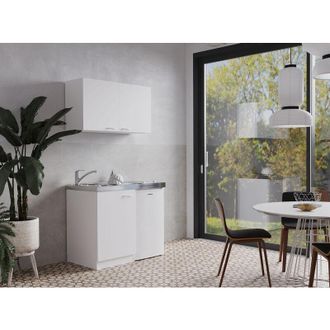 Respekta K&uuml;che Minik&uuml;che Singlek&uuml;che K&uuml;chenzeile Pantry Wei&szlig; Levin 100 cm Respekta