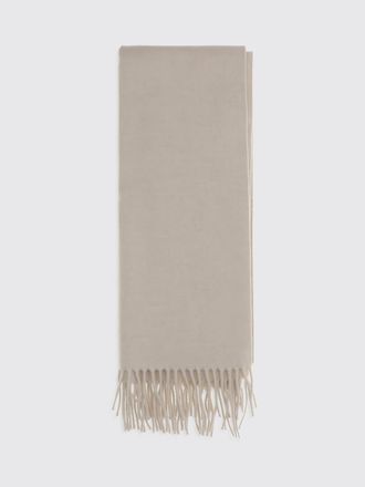 Brunello Cucinelli Schal aus reinem Kaschmir mit ausgefransten Kanten und minimalem Design