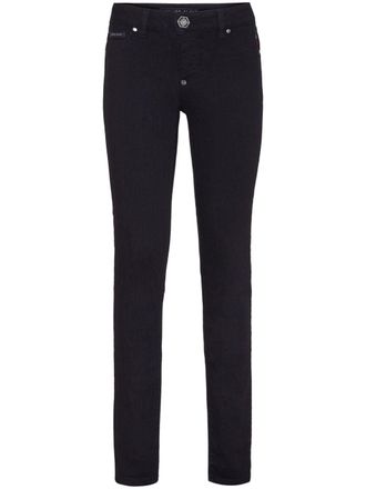 Philipp Plein jean skinny &agrave; taille mi-haute - Noir