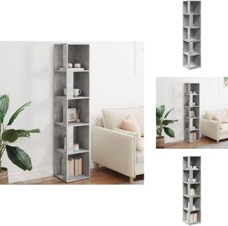 vidaXL Vidaxl - Armoire dangle Gris béton 33x33x164,5 cm Bois dingénierie - Meuble Dangle - Armoire Dangle - Rangement Mural - Étagère Dangle - Meuble