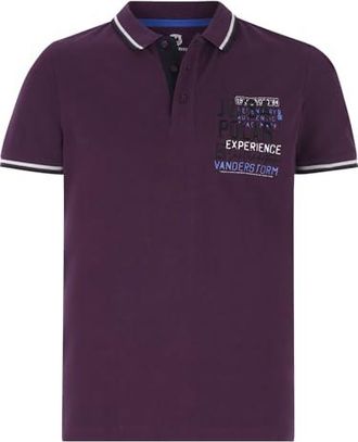 Jan Vanderstorm Homme Polo Fretu Rouge Foncé, 5XL (XXXXXL) - 72/74