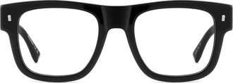 Dsquared2 unisex, Accessoires, Noir, Taille: 51 MM D2 0205 Optical Frame