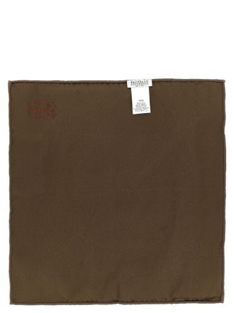 Brunello Cucinelli Silk Twill Scarf - Brown