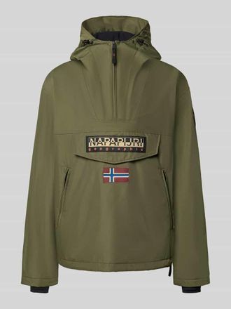 Napapijri Jacke mit Kapuze und kurzem Rei&szlig;verschluss