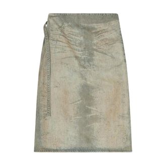 Diesel Femme, Jupes, Gris, Taille: W26 De-Morika-Fsi Flared Midi Skirt