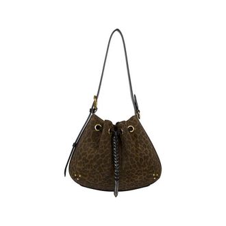 Jerome Dreyfuss Sac seau Andy &agrave; d&eacute;tail tress&eacute; en cuir