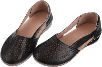 Hemoton Sandales &agrave; Plateforme Pour Femme Sandales D&eacute;contract&eacute;es Avec Talons Compens&eacute;s Chaussures &Eacute;t&eacute; Ferm&eacute;es Style Minimaliste