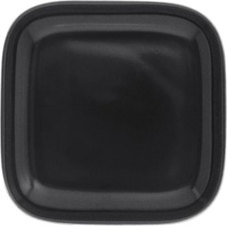 Kahla 207761A72128C Pronto Colore Deckelchen eckig 10x10 cm pure black|schwarze kleine Platte aus Porzellan