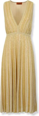 Missoni Femme, Robes, Jaune, Taille: 40 FR Abito Midi