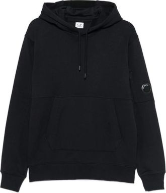 C.P. Company C.p. Company, Homme, Sweatshirts et sweats &agrave; capuche, Bleu, Taille: M SweaT-shirt &agrave; capuche en molleton textur&eacute; en diagonale