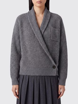 Brunello Cucinelli Wickel-Cardigan aus Kaschmir und Seide mit Schalkragen