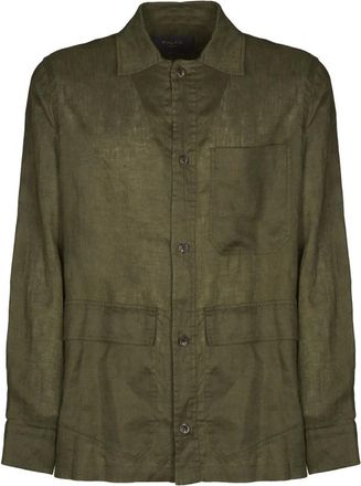 Palt&ograve; Homme, Vestes, Vert, Taille: XL Giovanni Linen Jacket